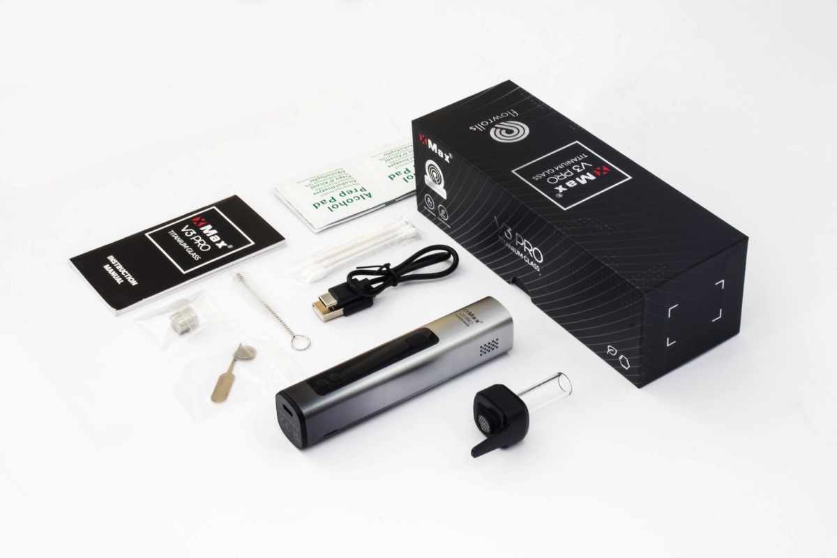 Waporyzator X-MAX V3 Pro Titanium Glass>>Gwarancja VapeFully